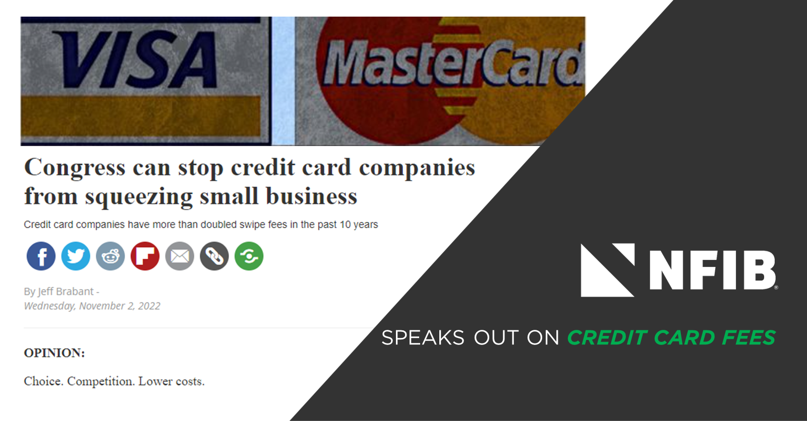 Fight to Rein in Credit Card “Swipe Fees” Explained in Op-Ed - NFIB