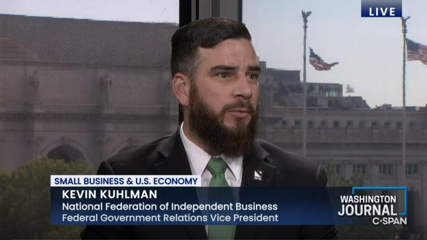 NFIB’s Kevin Kuhlman on C-SPAN’s Washington Journal: Small Businesses ...