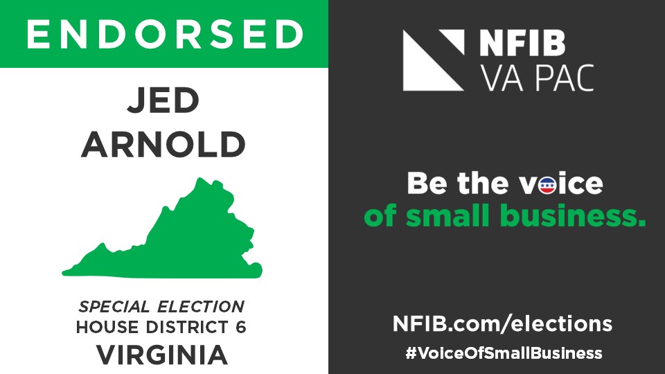 Virginia NFIB PAC Endorses Jed Arnold for House of Delegates - NFIB