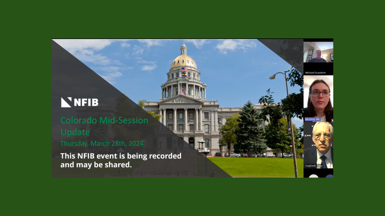 NFIB Members Given Mid-Session Report - NFIB