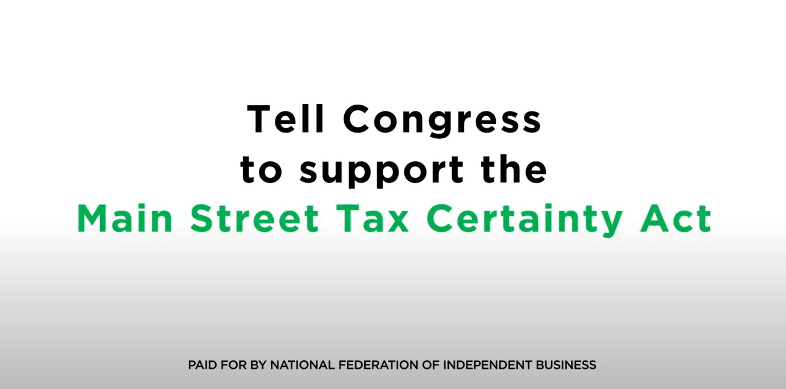 NFIB Releases New Ads Urging Congress To Stop Massive Tax Hike On Small ...