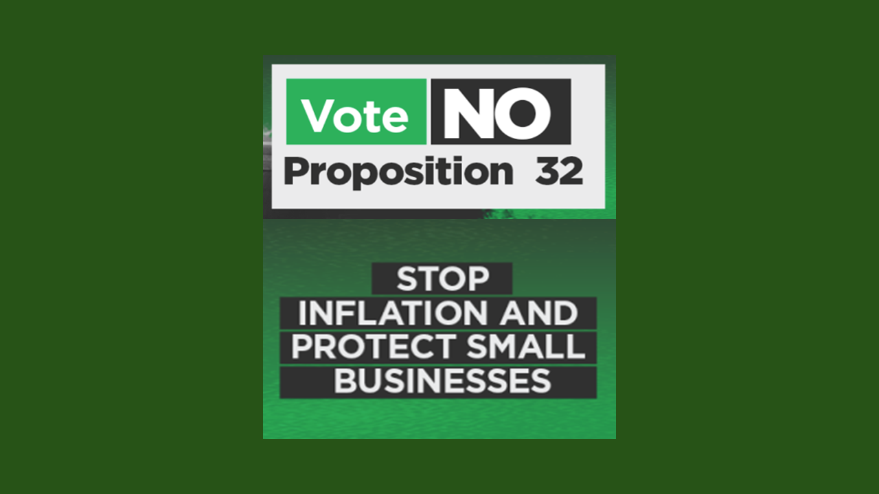 NFIB Radio, Digital Ads Urge Californians to Vote No on Prop. 32 - NFIB