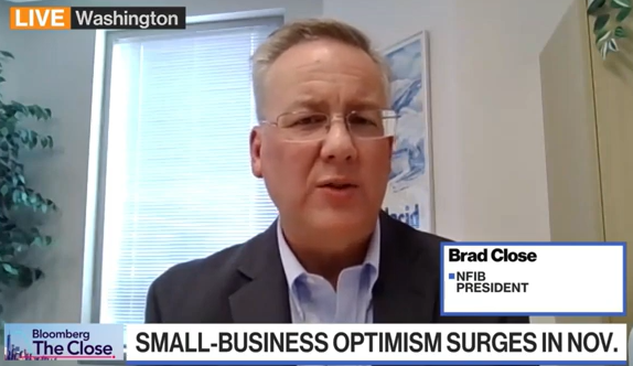 VIDEO: NFIB President Brad Close Discusses Rising Small Business ...